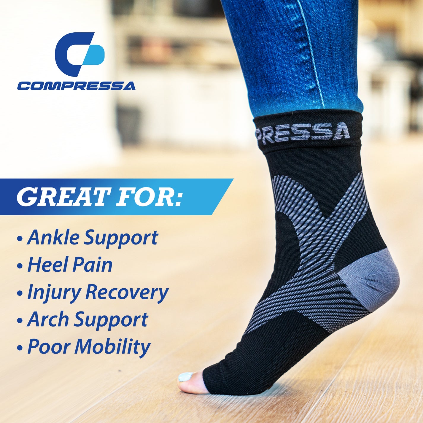 Foot & Ankle Compression Sleeve – Compressics
